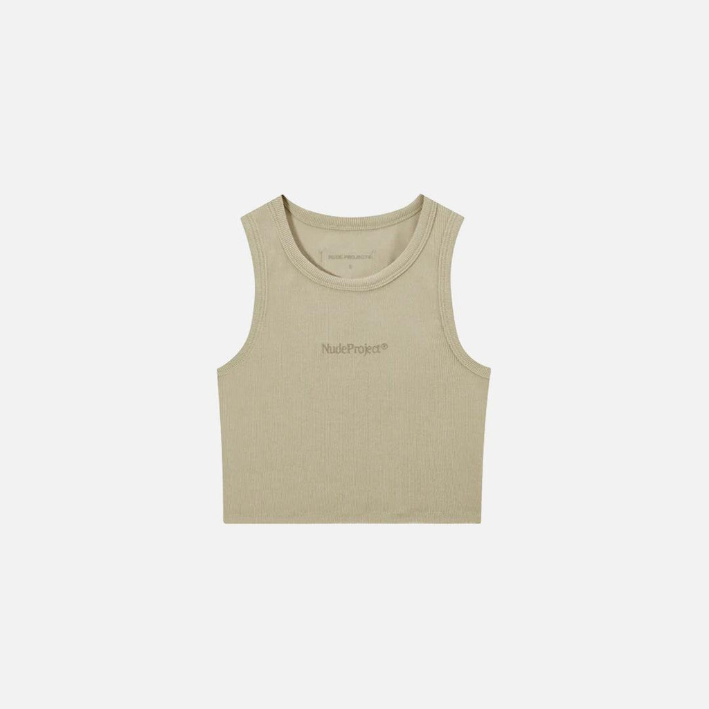NUDE PROJECT TONE2TONE TANK TOP BEIGE | DROP – Drop