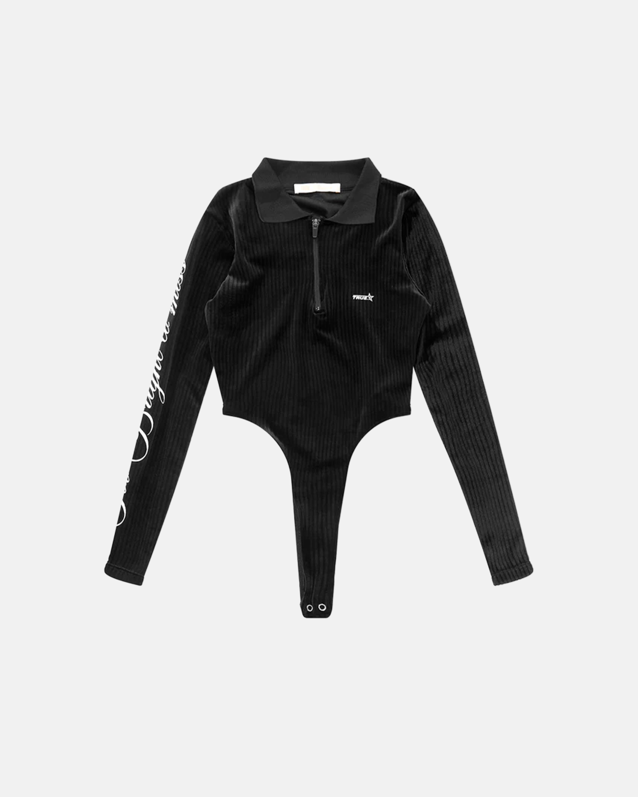 TRUE TOO BRIGHT LS BODYSUIT BLACK – Drop